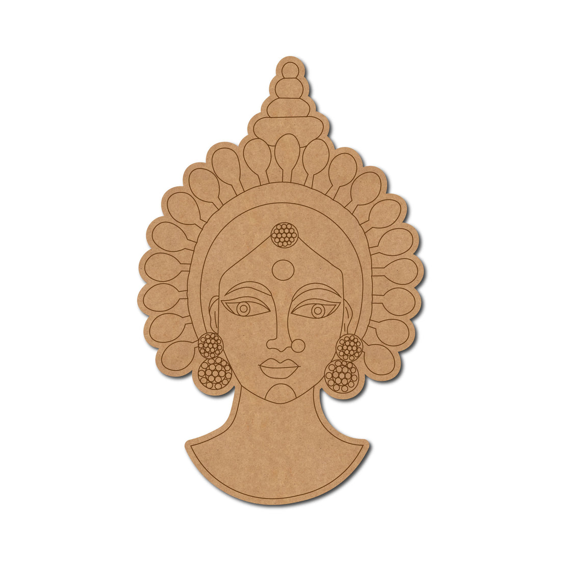 Durga Maa Pre Marked MDF Design 8 – Woodle India