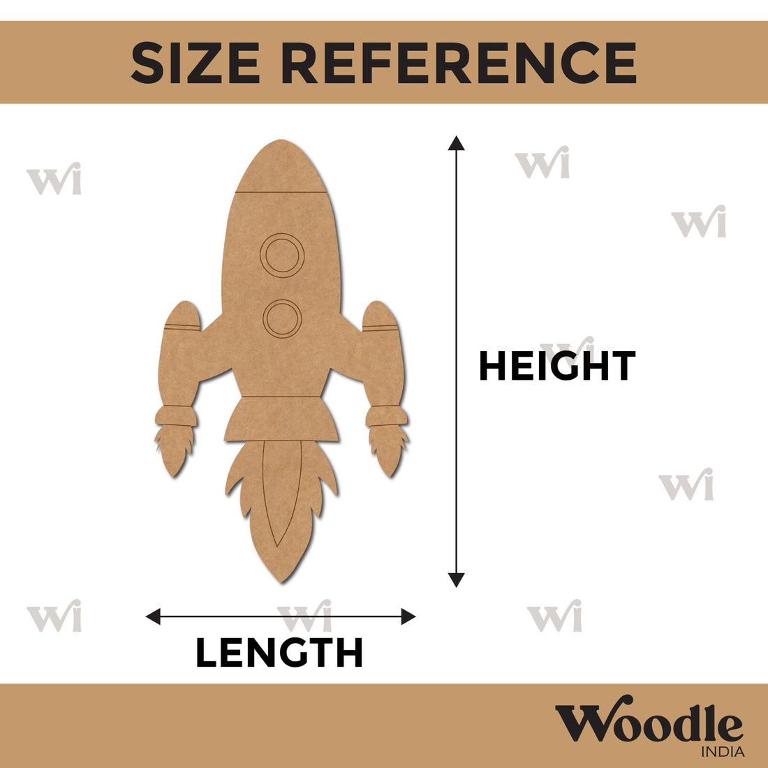 Rocket Pre Marked MDF Design 2 – Woodle India