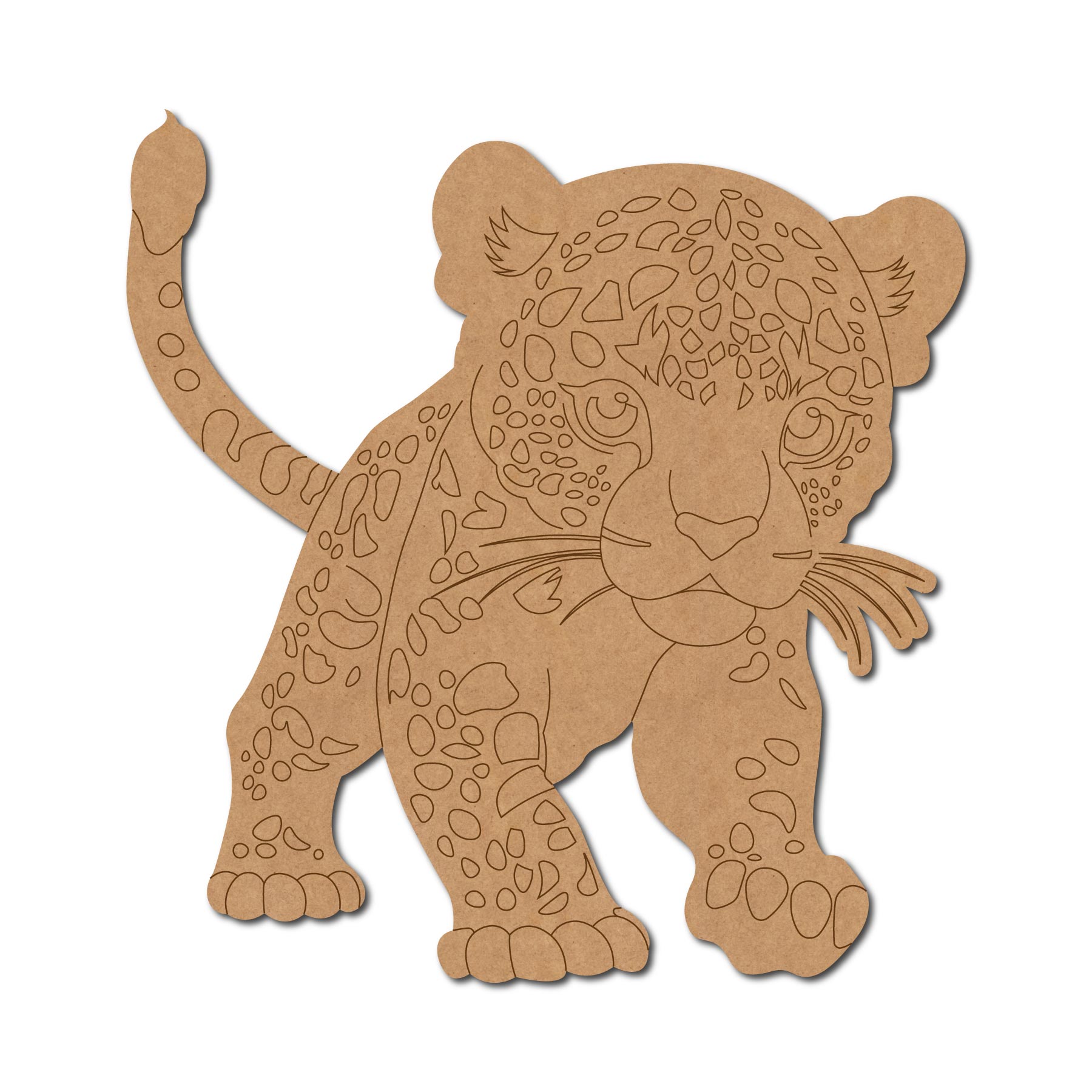 Tiger Pre Marked MDF Design 6 – Woodle India