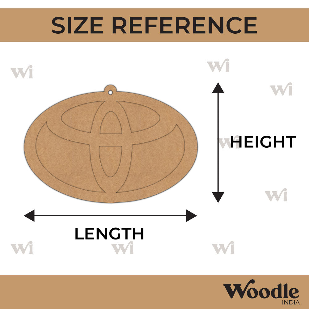 Toyota Logo Keychain Cutout MDF Design 1 – Woodle India