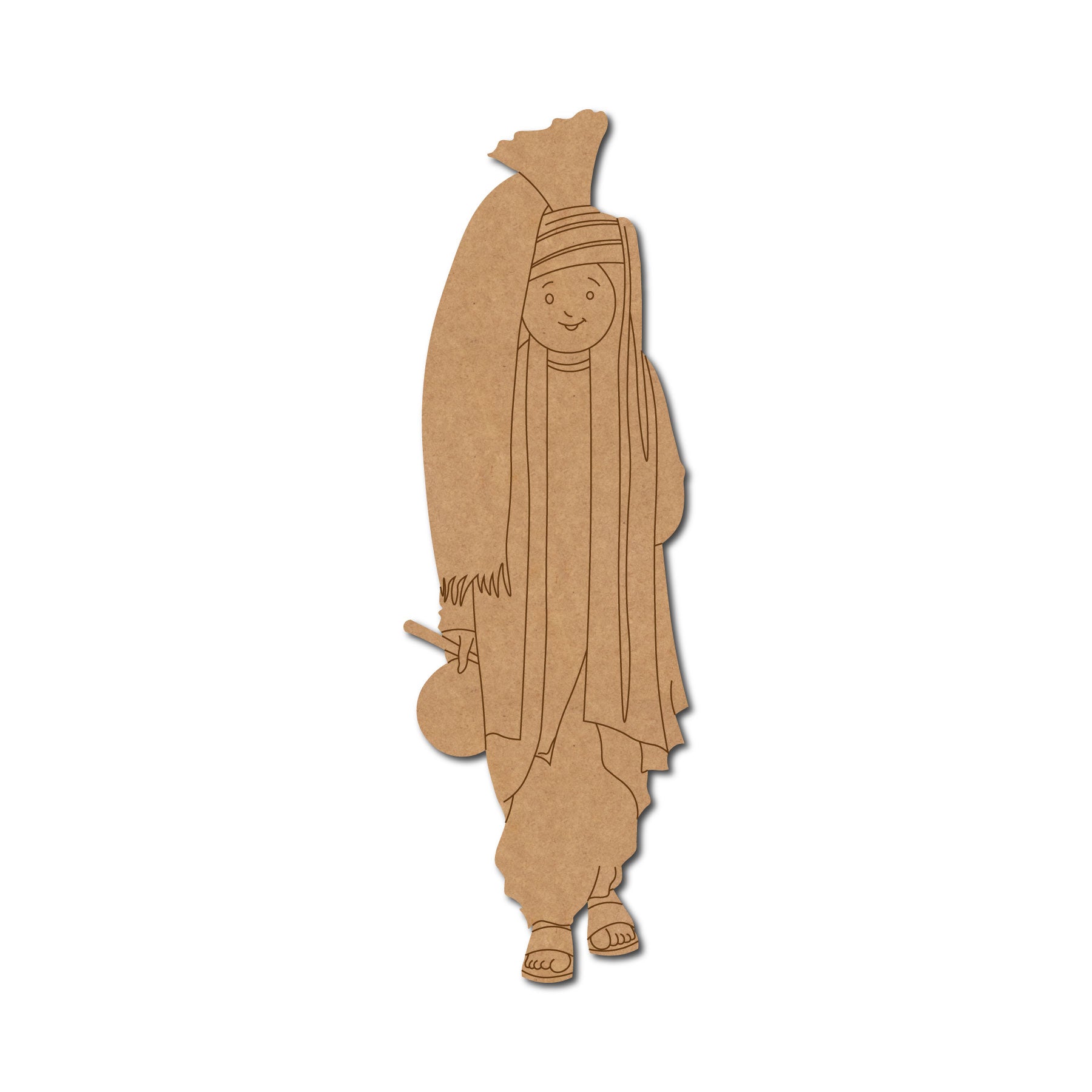 Tribal Man Pre Marked MDF Design 4 – Woodle India